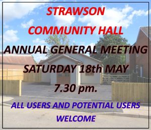 AGM - Strawson Community Hall